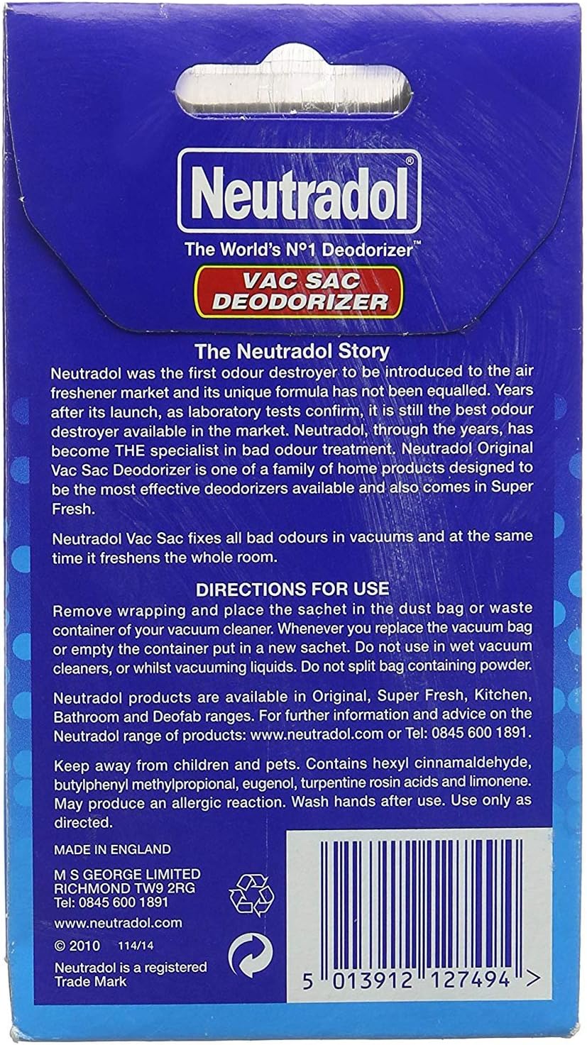 A1Sonic Quality for less Neutradol Vac Sac Deodorizer 3 Vacuum ...