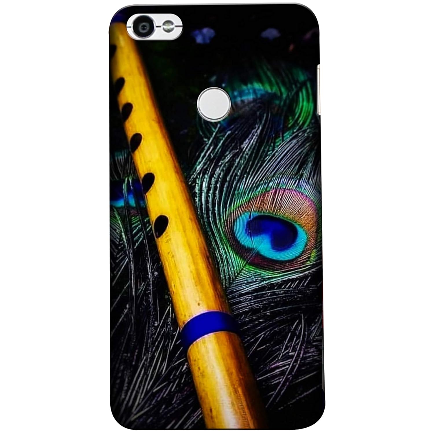 Qaso Lord Shri Krishna Bansuri and Mor Pankh Design: Amazon.in: Electronics