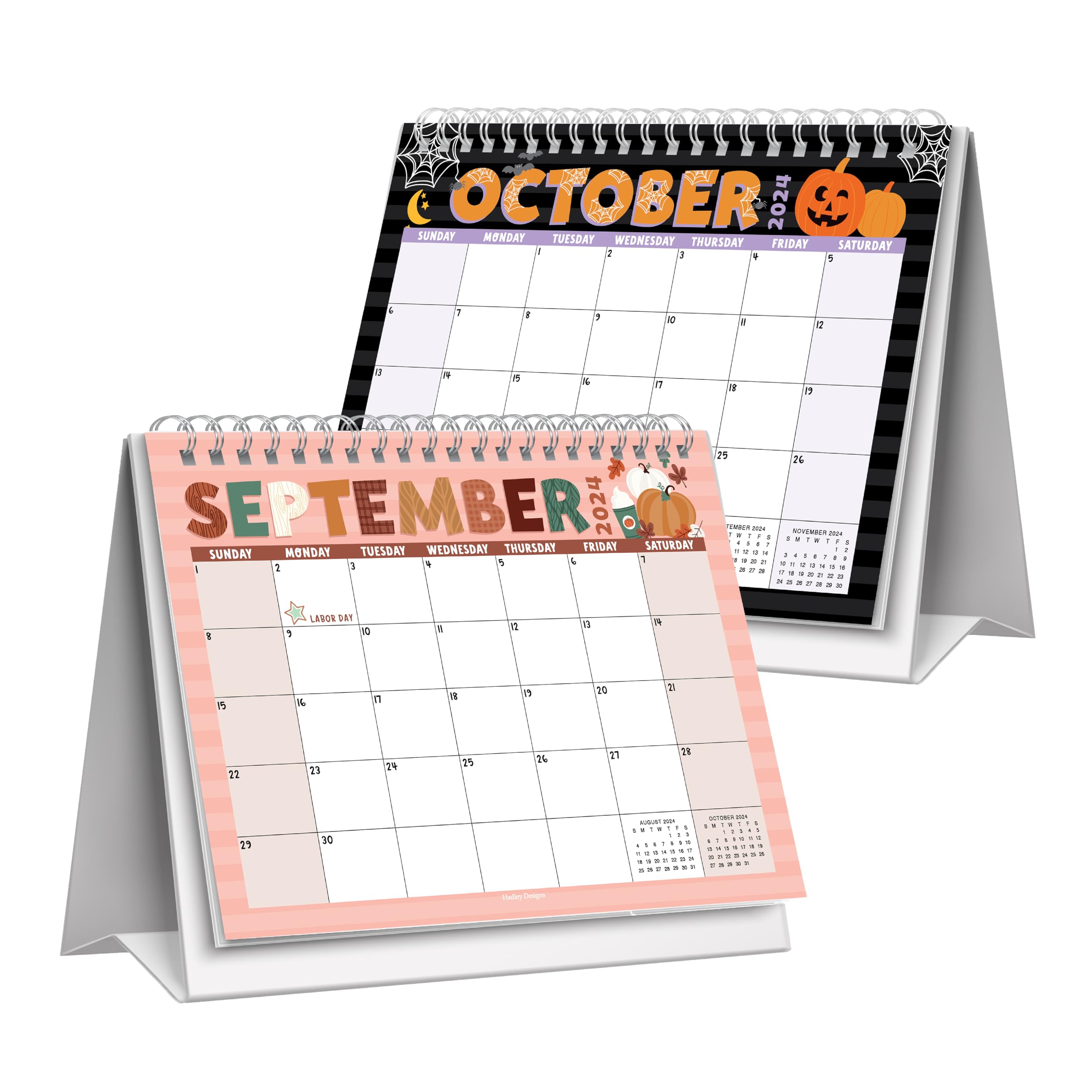 Mua Hadley Designs Small Desk Calendar 2024-2025 Standing Flip – 18 ...