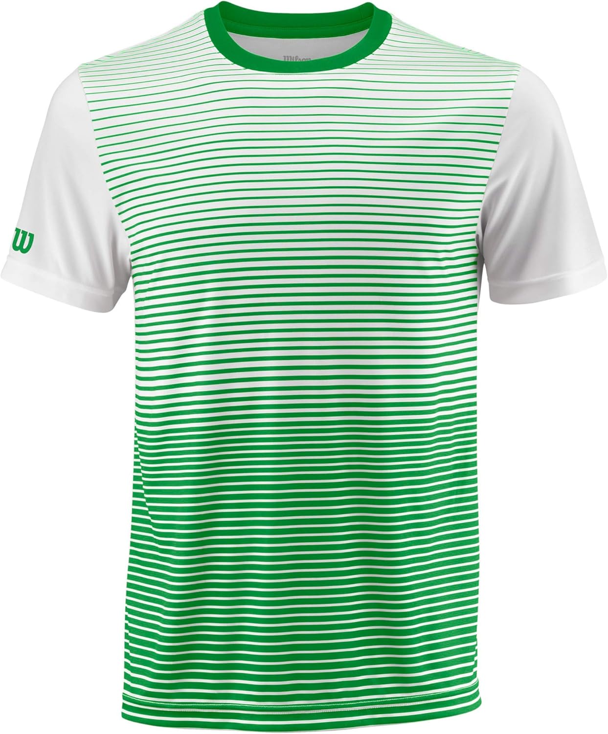 Wilson Men's Sport T-Shirt, M Team Striped Crew, Polyester: Amazon.co ...