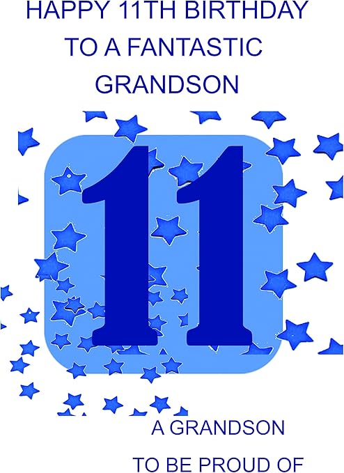 Grandson 11 Birthday Card Amazon co uk Office Products grandson-11-birthday-card-amazon-co-uk-office-products