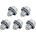 Amazon.com: Dsnaduo 5 Pcs M12x1.25mm Engine Magnetic Oil Drain Plug ...