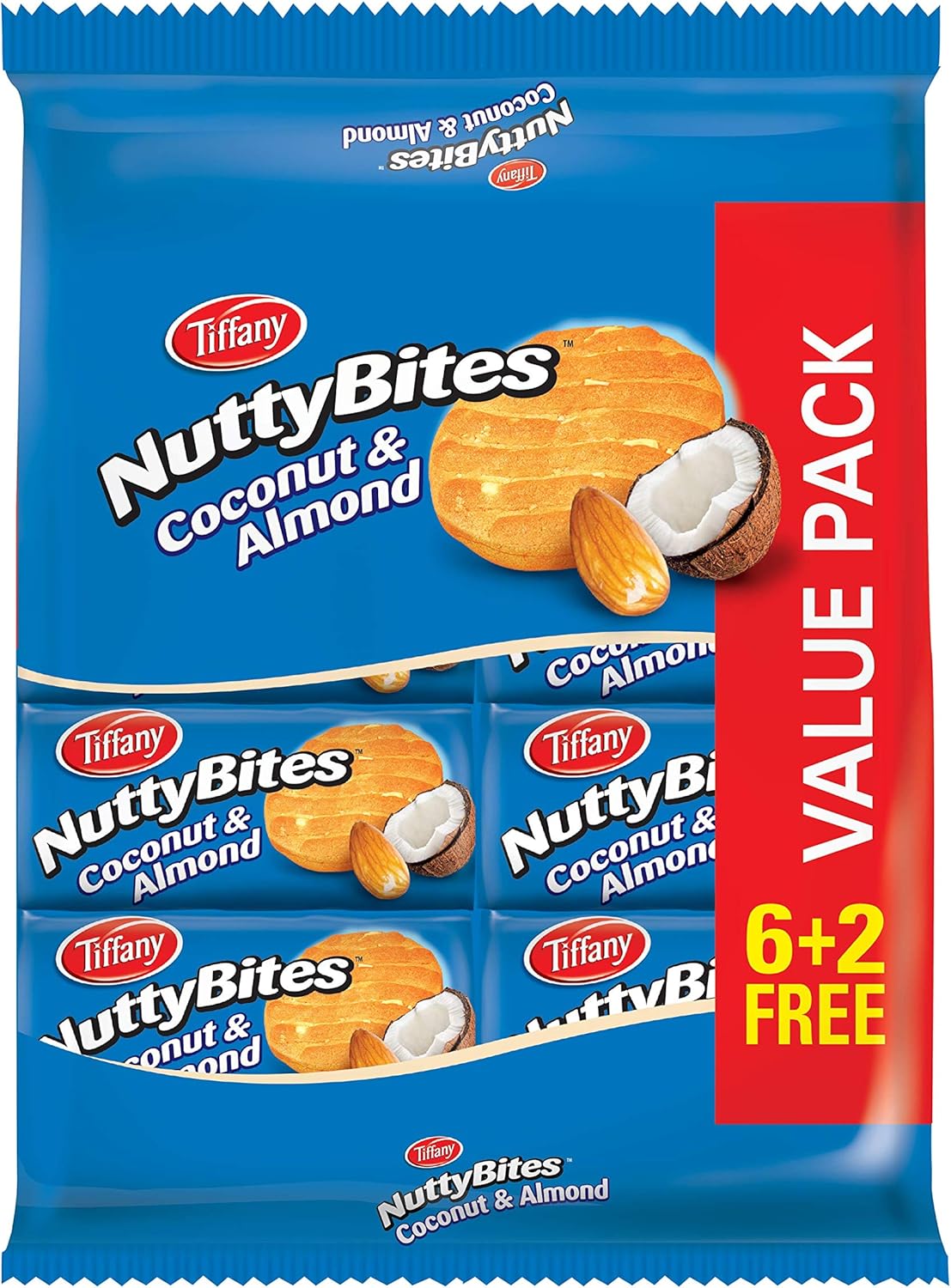 Tiffany Nutty Bites Coconut Almond - 8 x 81g: Buy Online at Best Price ...