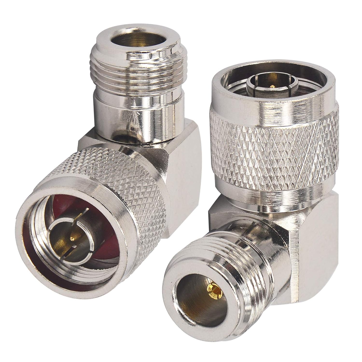 BOOBRIE 2-Pack N Type Adapter Right Angle Connector N Male to Female 90 ...