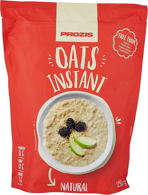 Prozis Instant Whole Oats Powder, Natural (1250g): Amazon.co.uk: Health ...