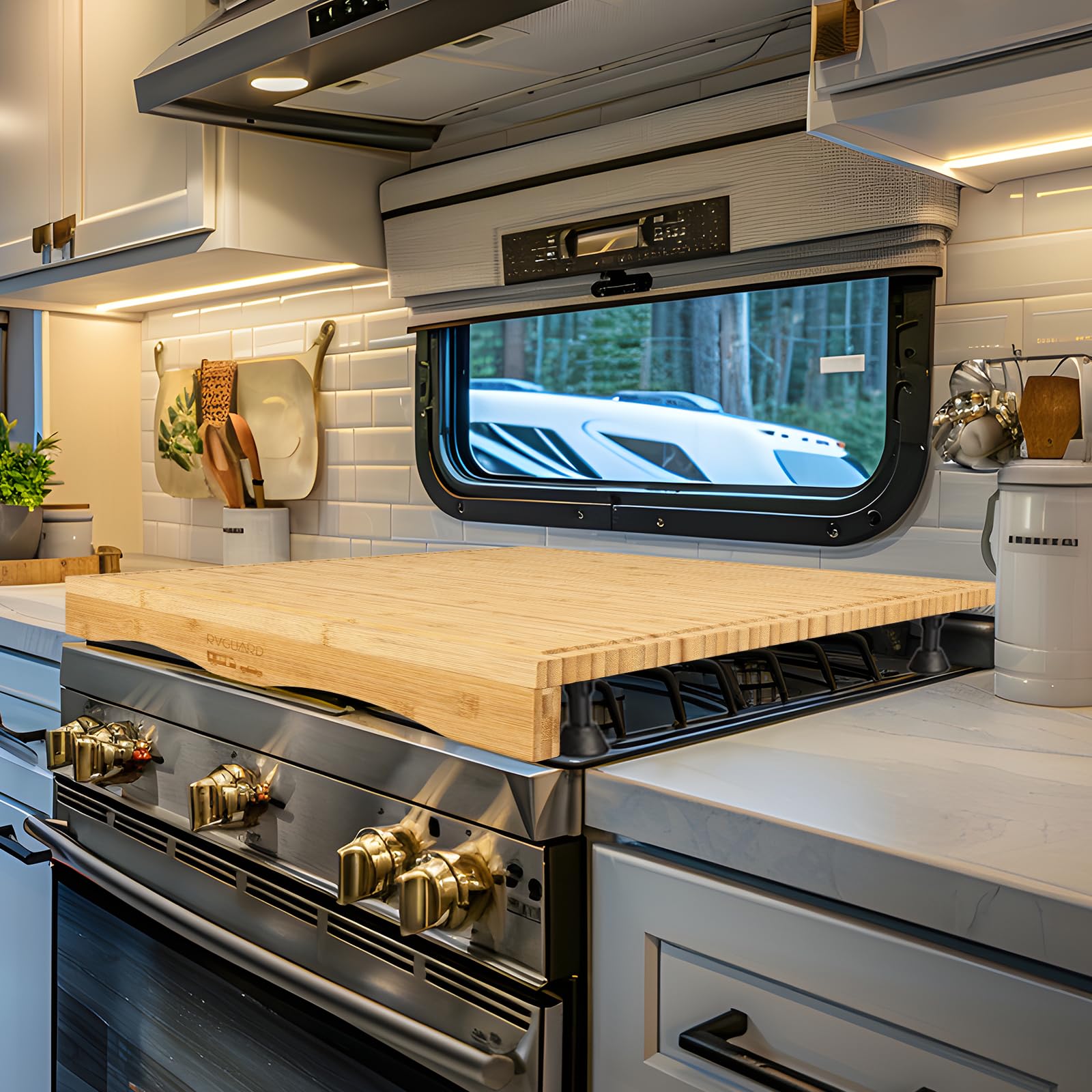 RVGUARD RV Stove Top Cover Board, Countertop Cutting Board with ...