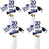24Pcs Blue 2025 Graduation Centerpiece Sticks, Graduation Party Centerpieces for Tables 2025 ...
