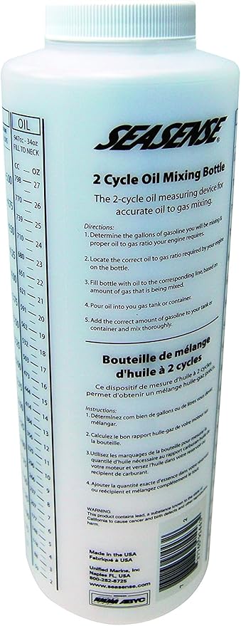 Unified Marine (50091443) Oil Mixing Bottle: Amazon.ca: Automotive