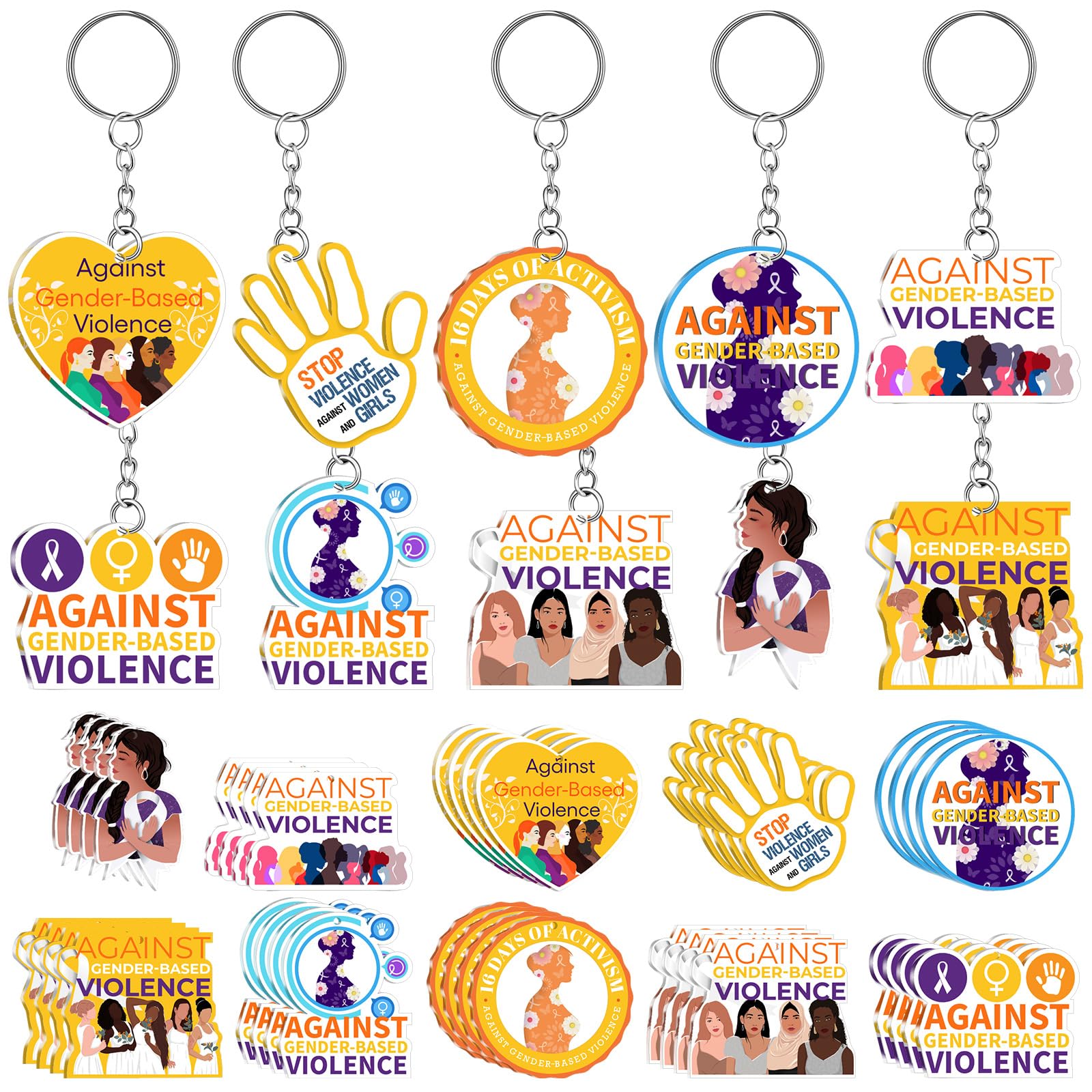 Remuuly 50 Pcs 16 Days of Activism Against Gender Based Violence ...