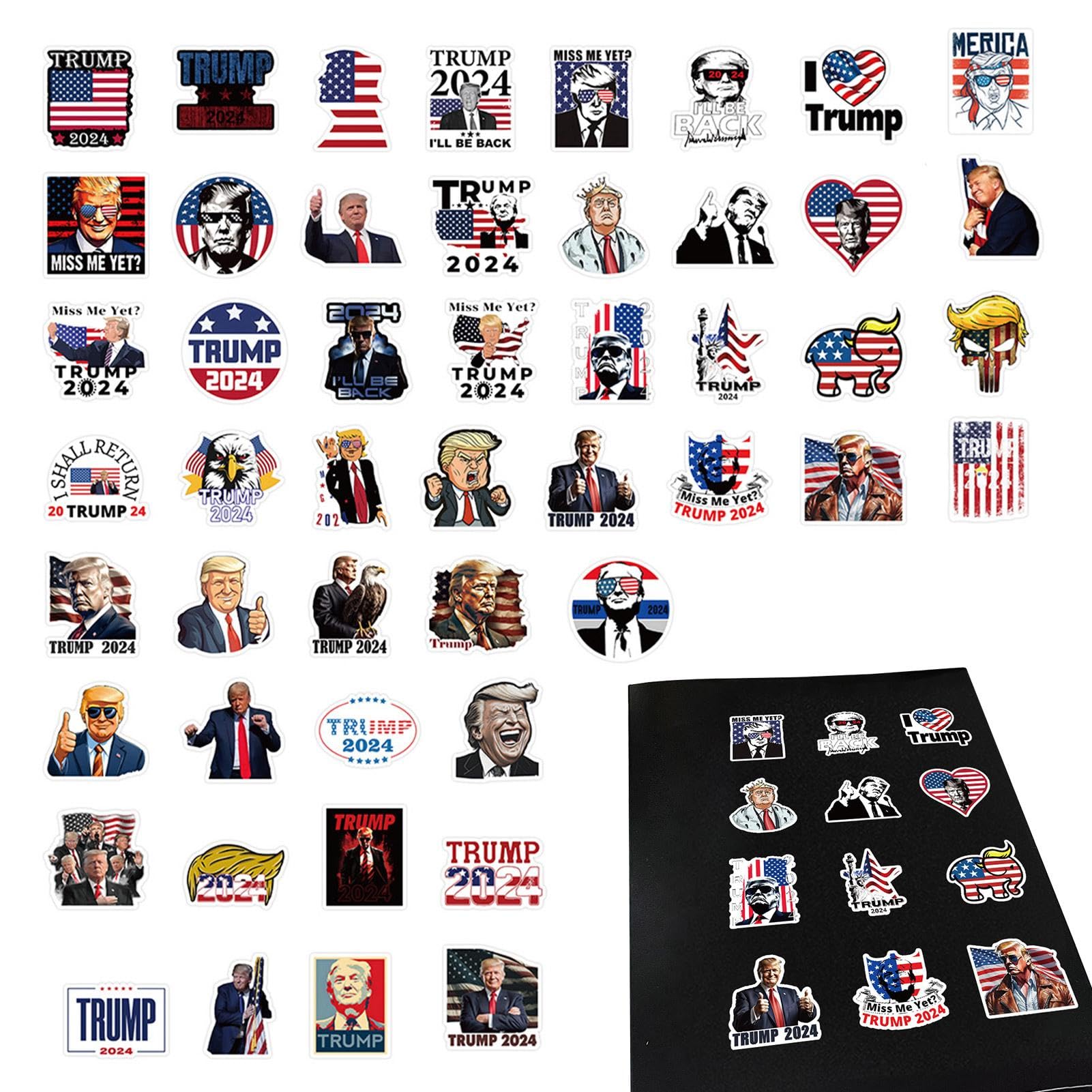 Mua Trump Stickers Stickers Trump Election Stickers 50 Pcs Trump 2024 ...