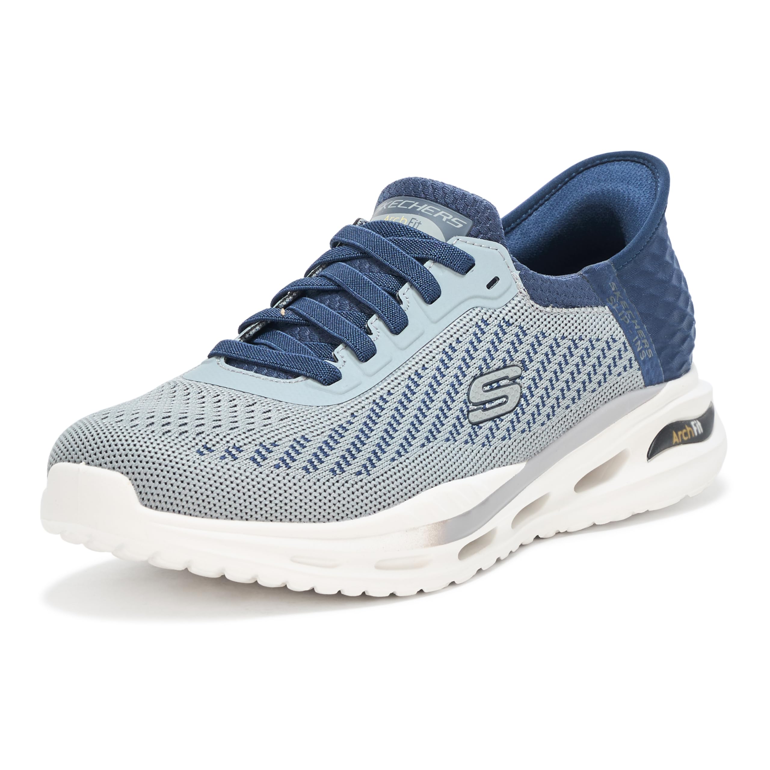 Skechers Men s Arch Fit Orvan Drex Sneaker Grey Navy 11 X Wide For