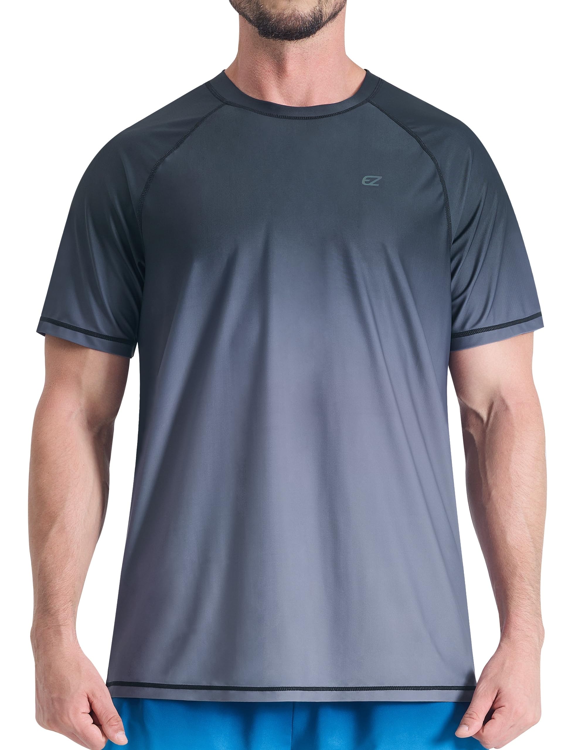 Men's Swim Shirts Rash Guard UPF 50+ UV Sun Protection T-Shirt Quick ...