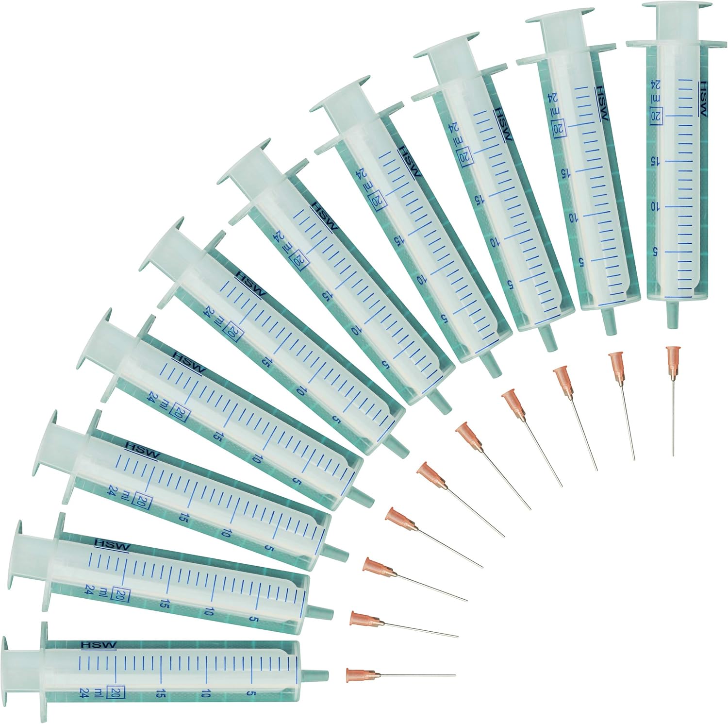 Spritzen-Set 20ml-10 Stück mit 10 stumpfen Kanülen: Amazon.de: Drogerie ...