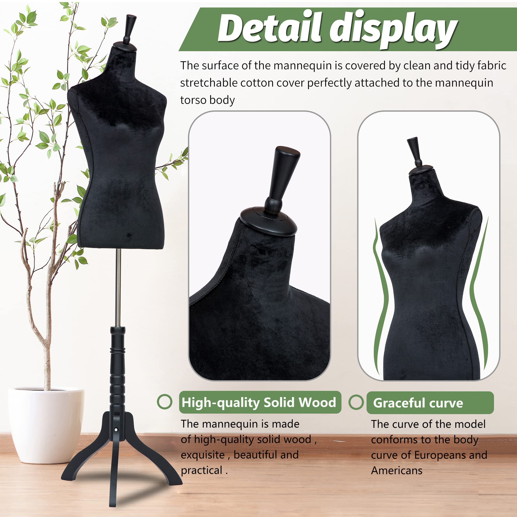 Mua Mannequin,Dress Form Female Sewing Mannequin Torso with Stand ...