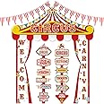 Amazon.com: Fullhawl 16 Pcs Circus Party Tent Decorations Circus Door ...