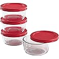 Amazon.com: Pyrex Simply Store 8-Piece Glass Food Storage Set (4 ...