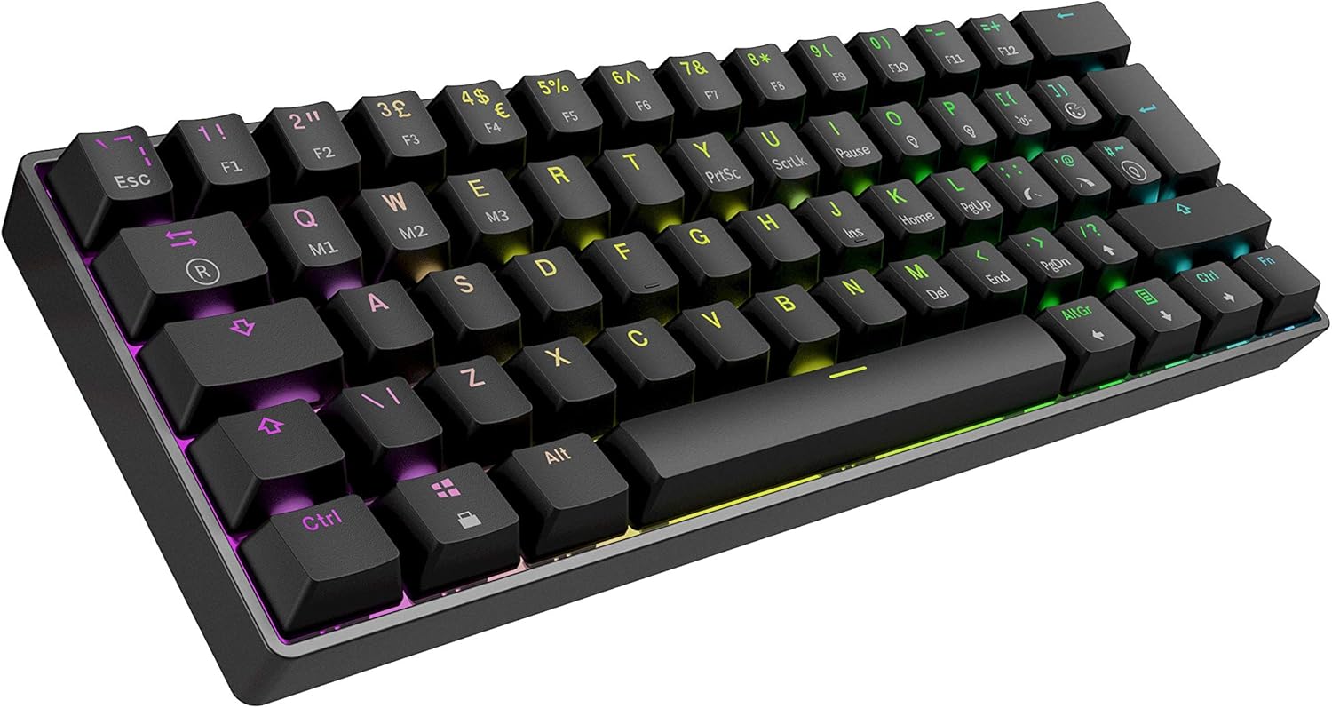 Mizar MZ60 LUNA Hot Swappable Mechanical Gaming Keyboard – 62 Keys ...