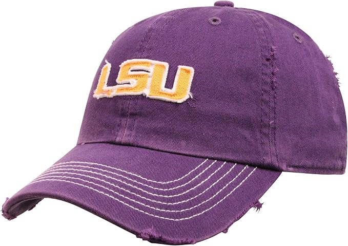 Amazon.com : NCAA LSU Tigers High Ball Franchise Fitted Cap, Purple ...