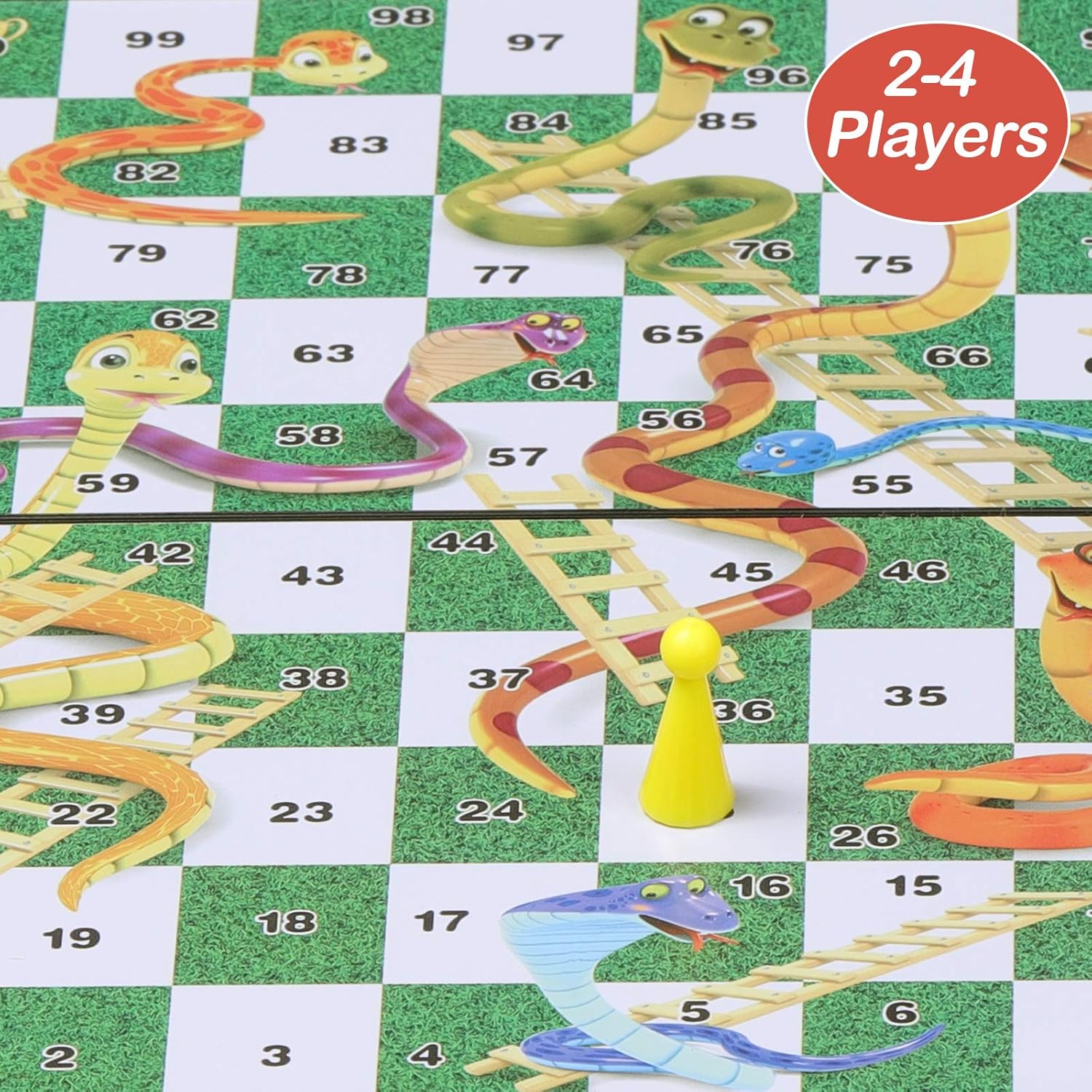 Diealles Shine Snakes Ladders Game, Traditional Snakes and Ladders ...