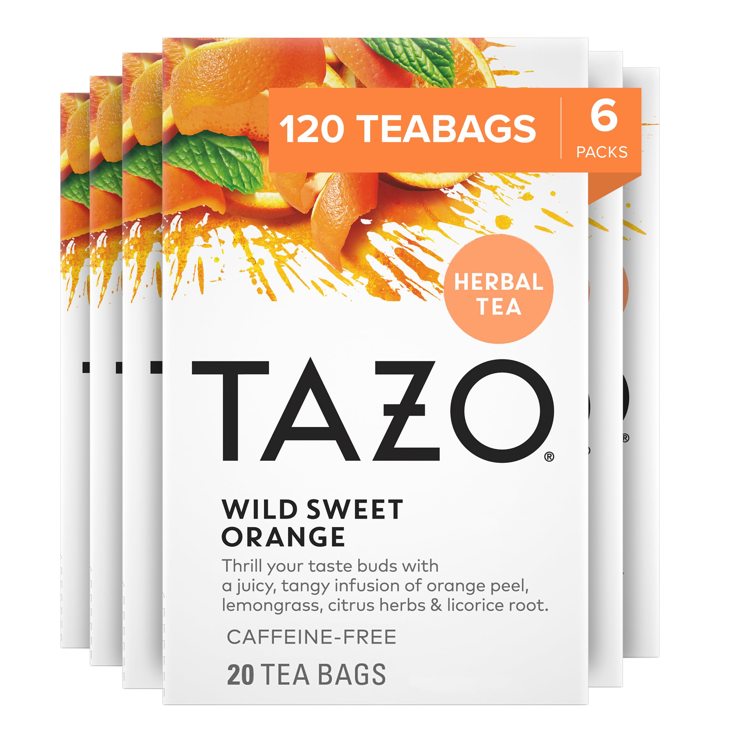 Mua TAZO Wild Sweet Orange Tea Bags, Unsweetened Herbal Tea, Caffeine ...