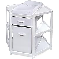 Amazon.com : Diaper Corner Baby Changing Table with Pad, Hamper and ...