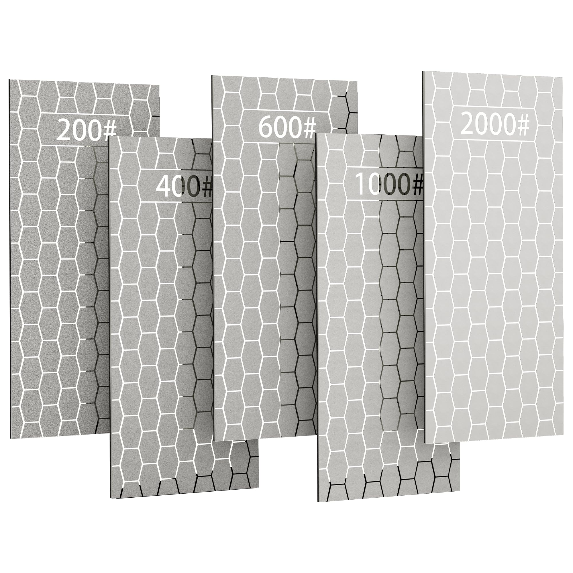 CWOVRS Diamond Sharpening Stones, 5 PCS Diamond Sharpening Plates with ...