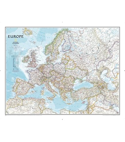 Large Scale Old Political Map Of Europe With Capitals 1972 Old Maps