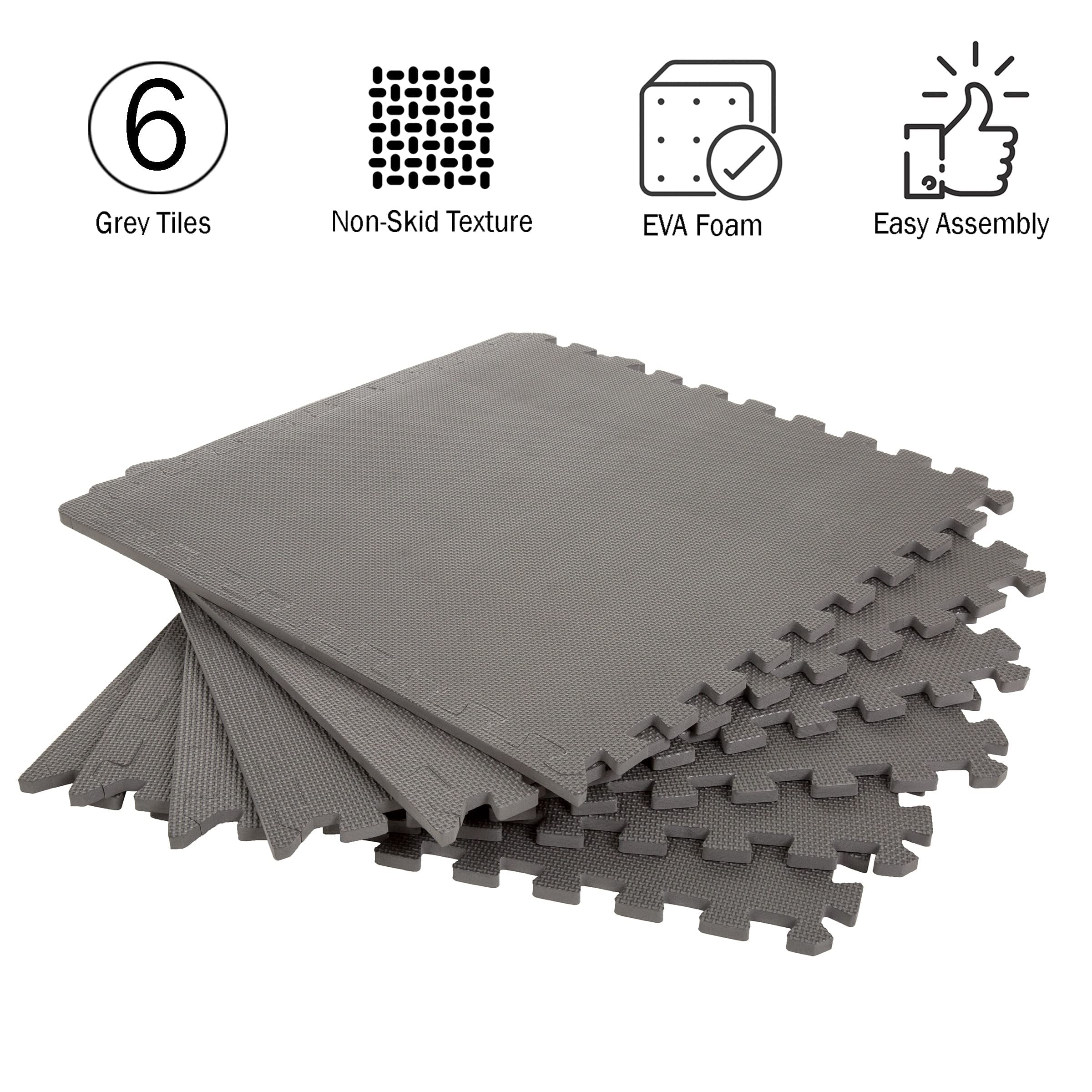 Mua EVA Foam Mat Tiles 12-Pack - 48 SQ FT of Interlocking Padding for ...