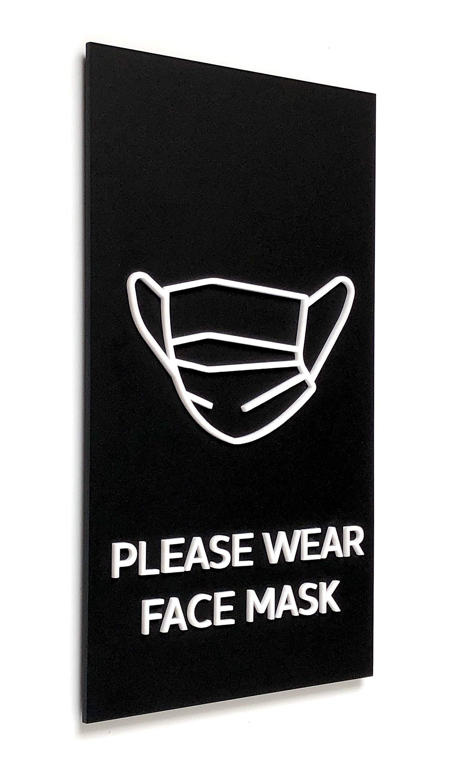 Kubik Letters Face Mask Required Sign For Businesses Please Wear ...