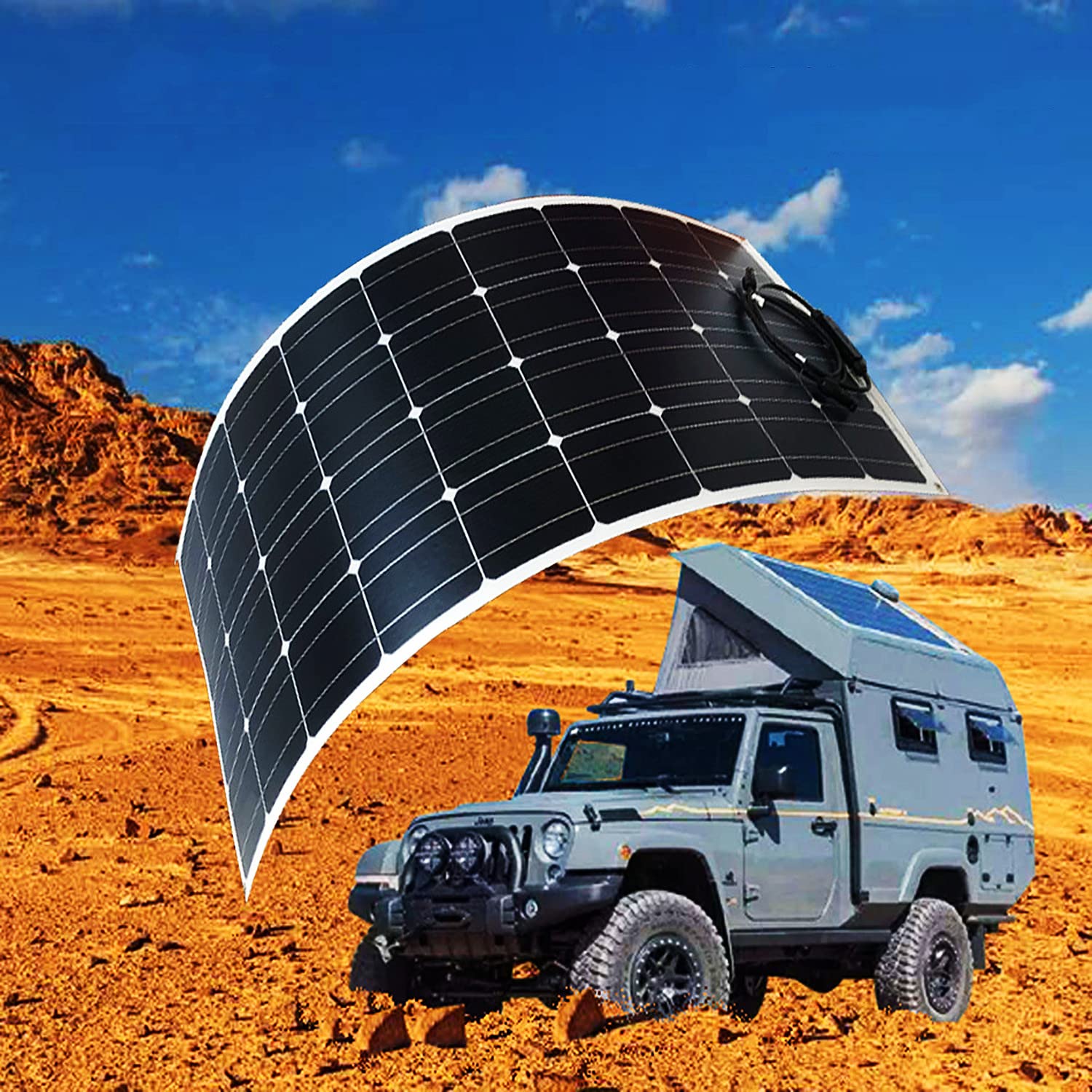 Mua Camping Solar Panel 200W Flexible Solar Panel 18V PET Portable ...