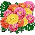 Amazon.com: Canlierr 80 Pack Tropical Party Decorations Supplies Large ...