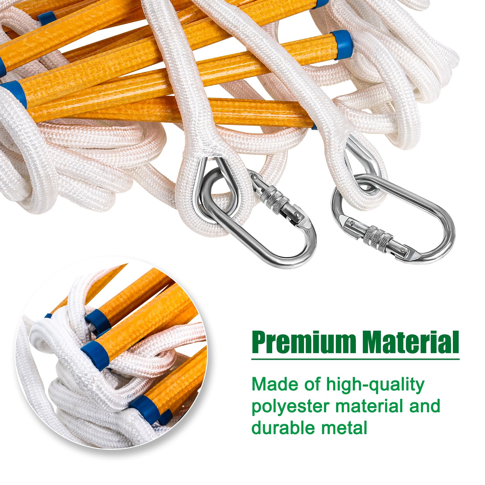 Mua Fire Escape Ladder, 8 FT Portable Emergency Ladder, Climbing Rescue ...