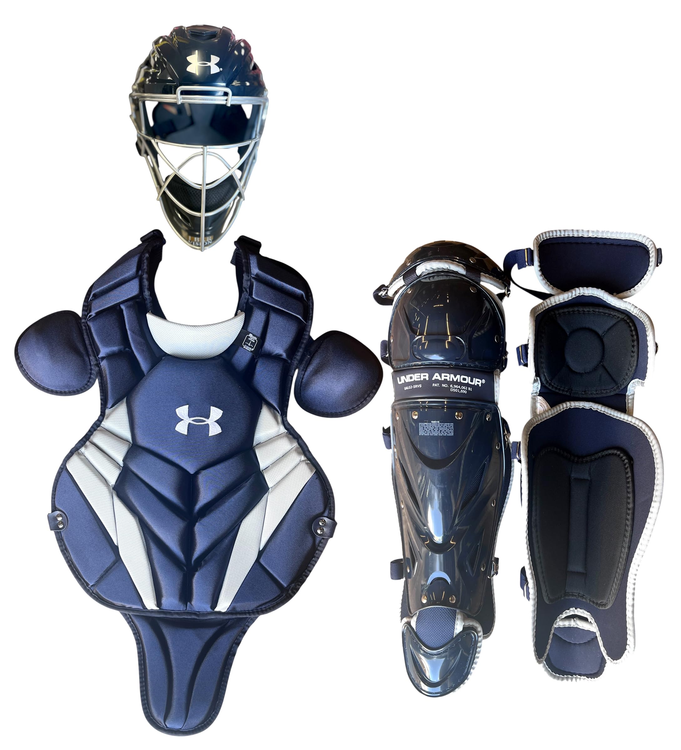 Under Armour Baseball UA Victory Series 4 / Catching Kit/Junior/Ages 12-16 Navy UACKCC4-SRVSNA ...