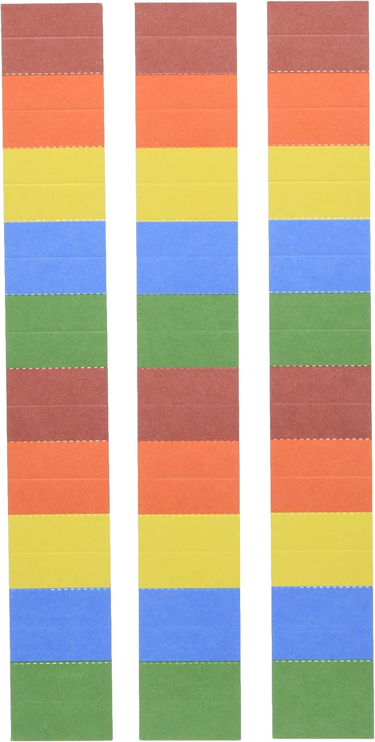 Filofax Personal Blank Index with Multi-Coloured Labels 6 Tabs – White ...