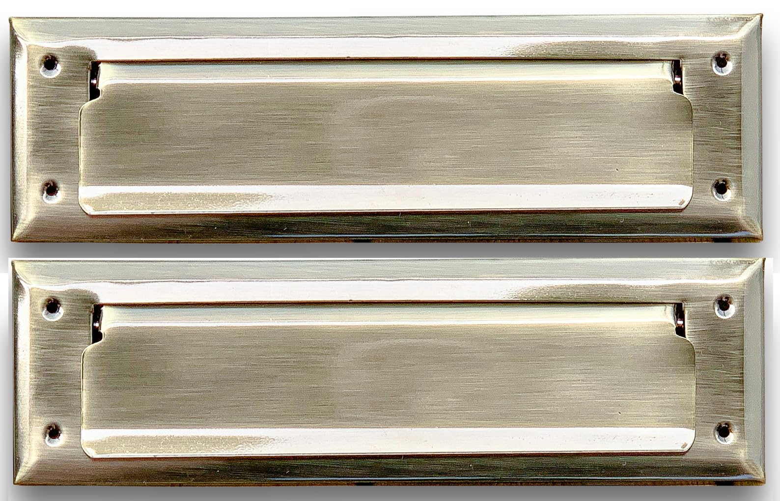 Solid Steel Antique Brass Color with Spring Flap | Mail Slot Fits to ...