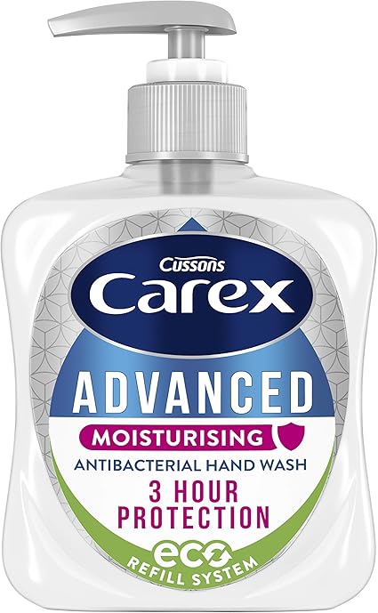 Carex Advanced Protect Moisturising Antibacterial Hand Wash, 250ml ...