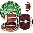 Amazon.com: 48 Pcs Football Plates Set - Touchdown Football Paper ...