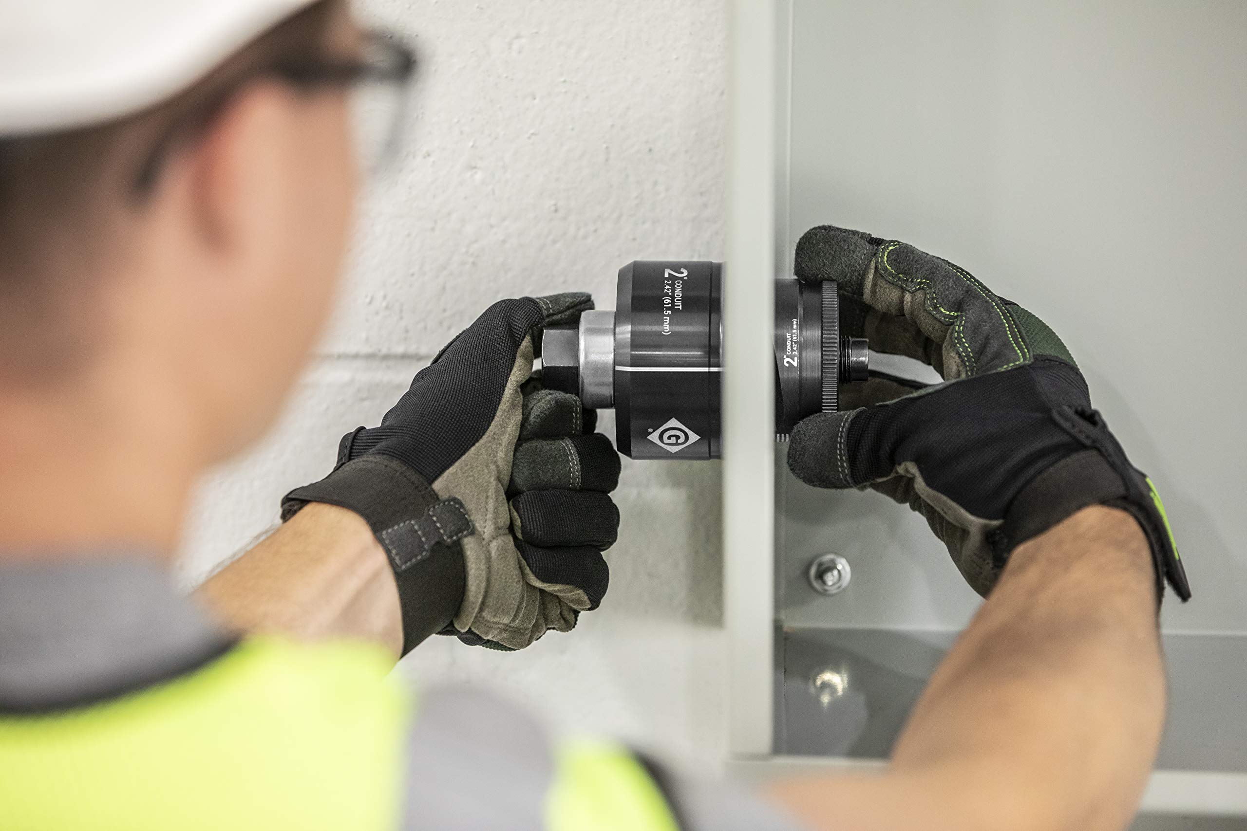 Greenlee 7238SB Slug-Buster Knockout Kit with Ratchet Wrench