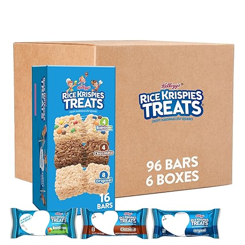 Rice Krispies Treats Marshmallow Snack Bars, Kids Snacks, School Lunch ...