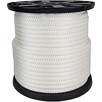 Amazon.com: 1/2 inch White Dacron Polyester Rope - 250 Foot Spool ...