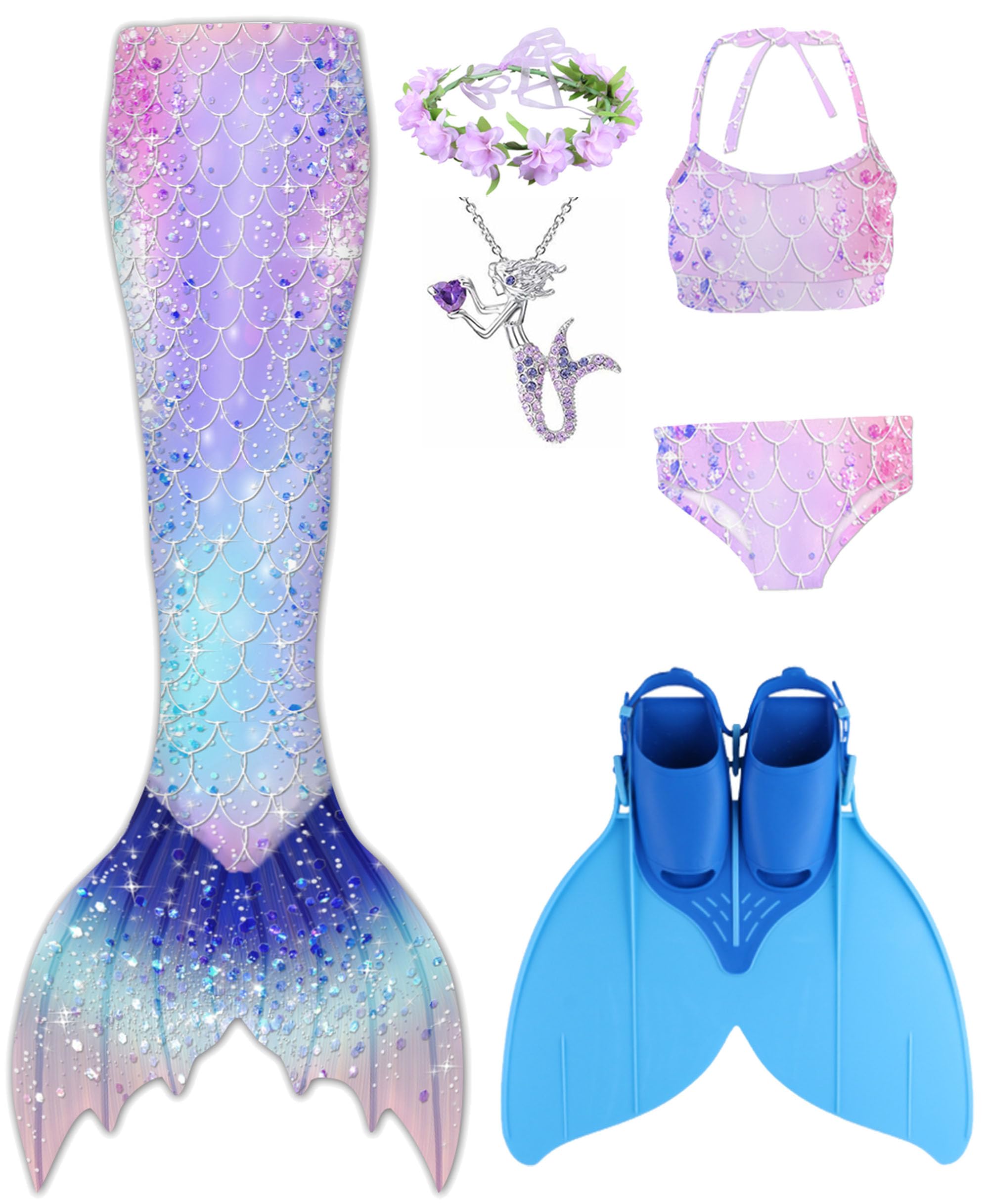 Mua Zentaifan Mermaid Tail Swimsuit with Monofin Princess Mermaid Tail ...