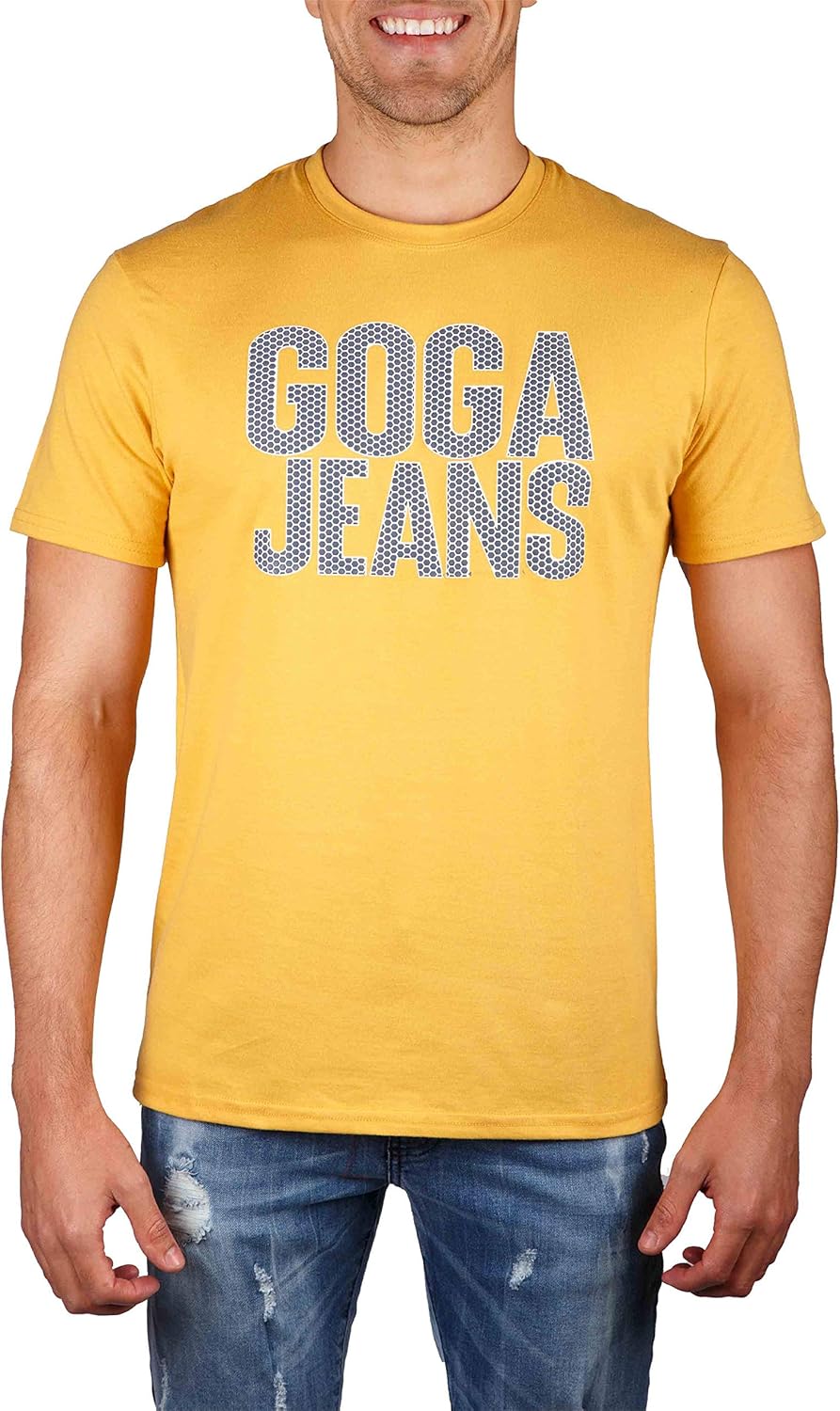 GOGA Playera Manga Corta ESTAMAPADO AL Frente: Amazon.com.mx: Ropa ...