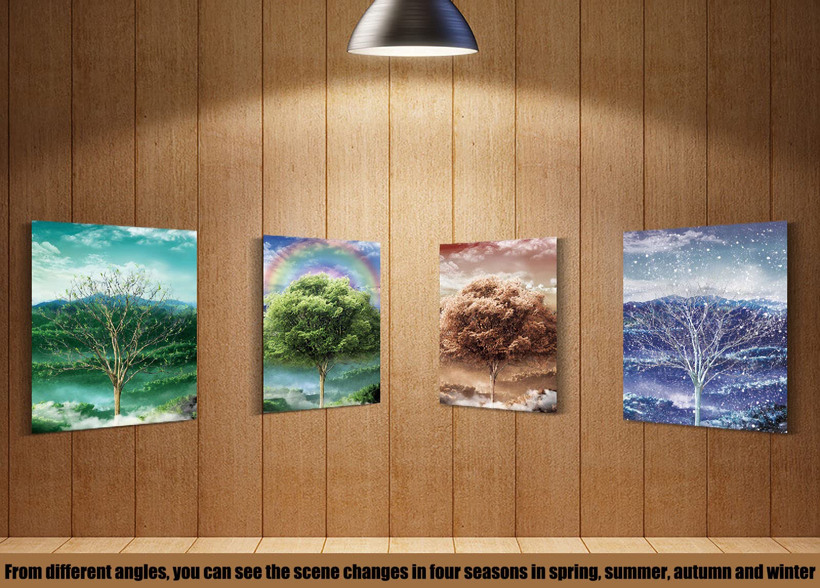 Mua Four Seasons Tree 3D Poster Wall Art Decor Print ，Beautiful Nature ...