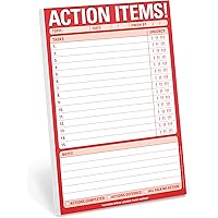 Amazon.com : Knock Knock Action Items! Pad, To Do List Note Pad, 6 x 9 ...