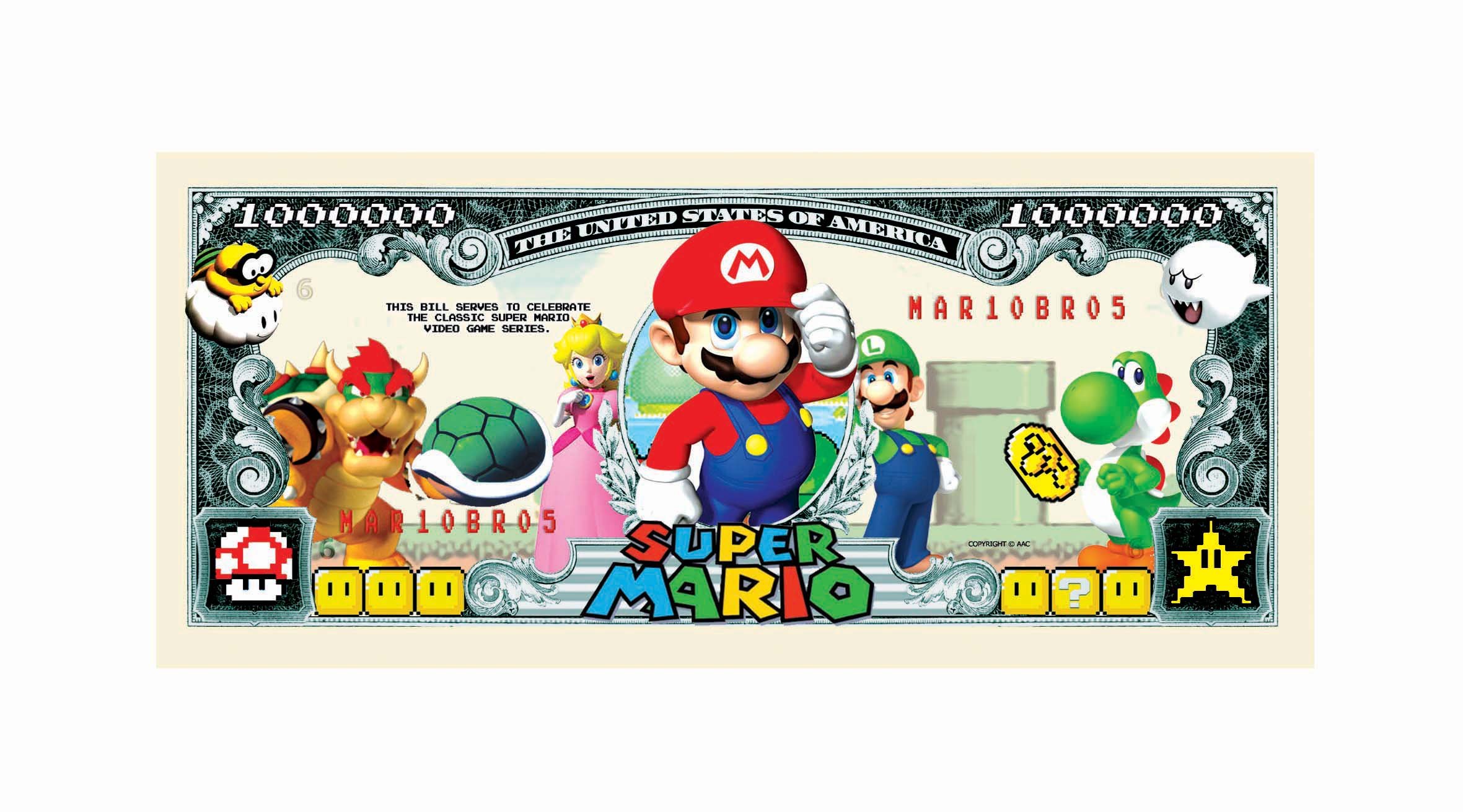 Mua American Art Classics Super Mario Brothers Million Dollar Bill ...