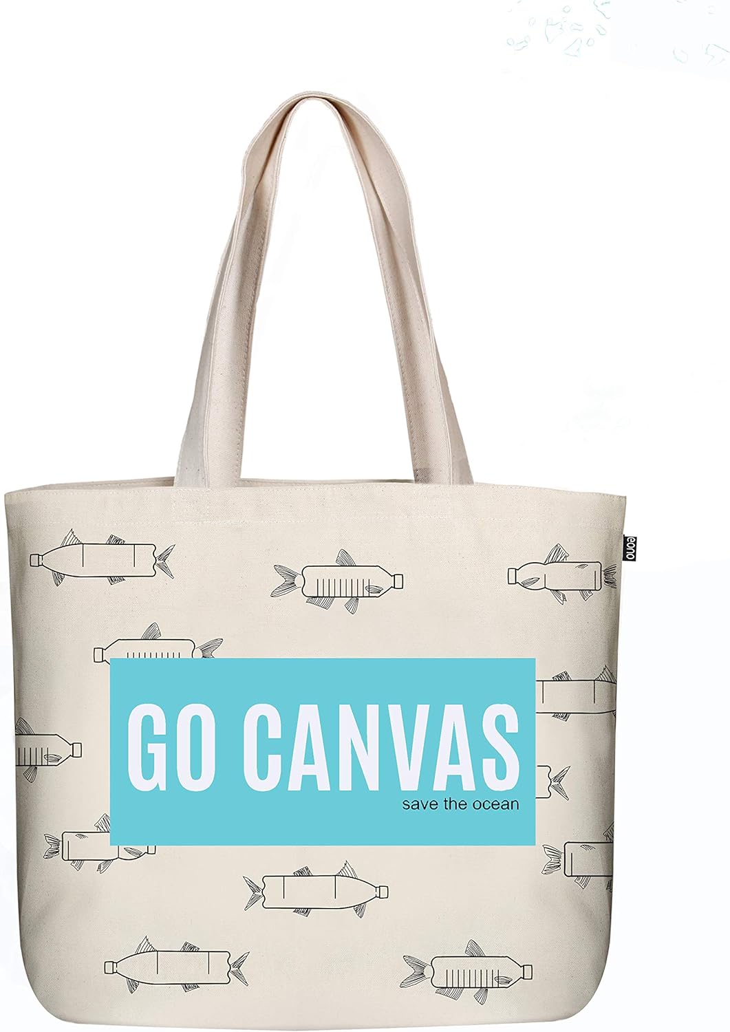 EONO Large Canvas Tote Bag Cotton Grocery Bags Reusable Eco-Friendly ...