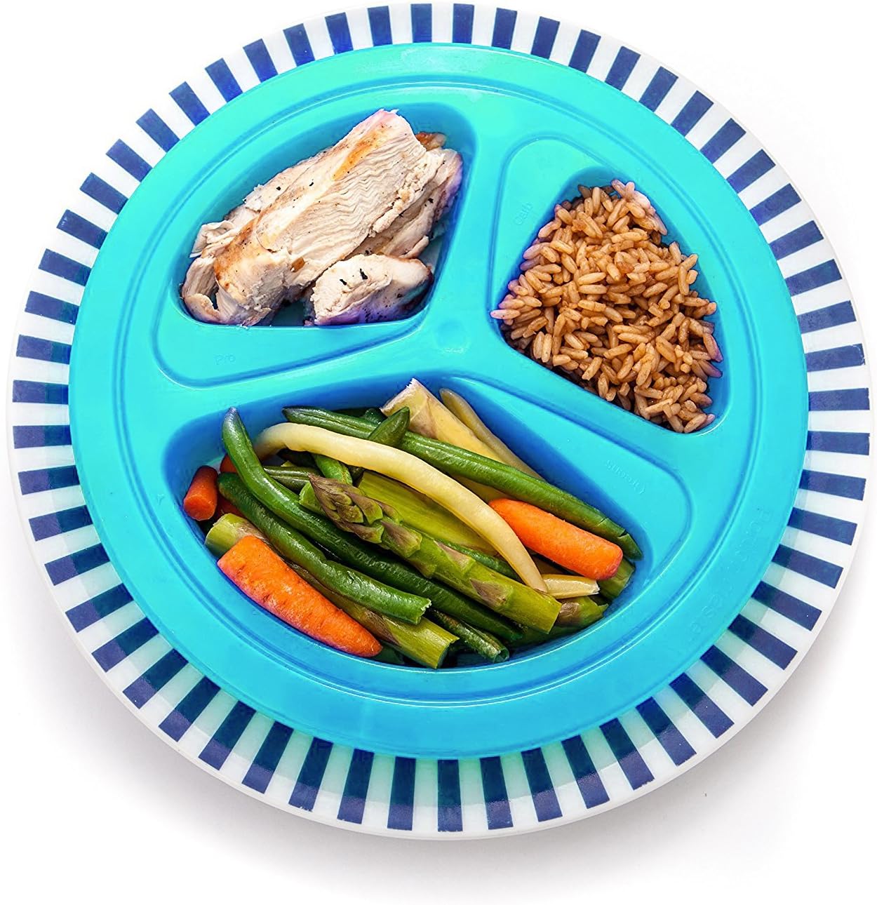 Portions Master Plate Diet Weight Loss Aid Food Management 