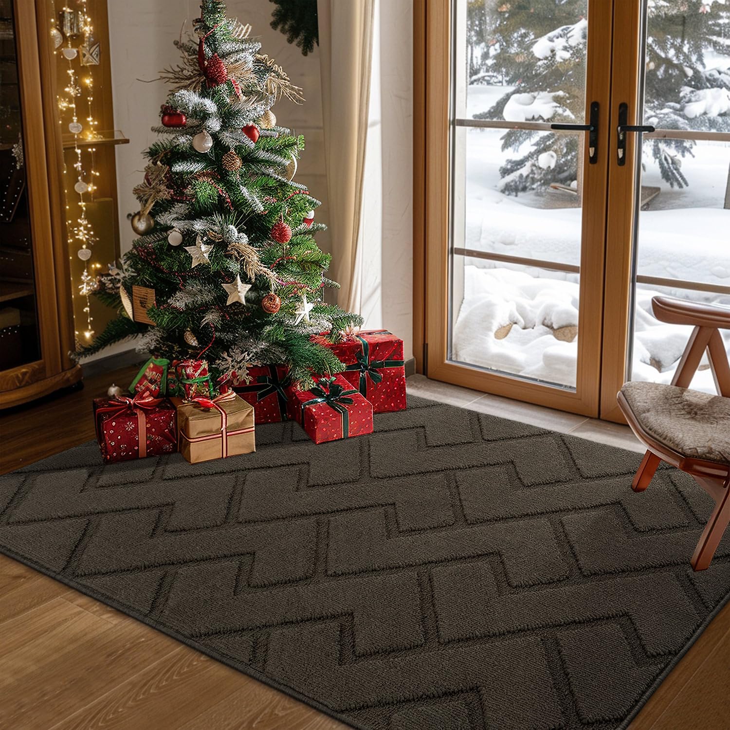 hicorfe Indoor Doormat,Front Back Door Mat Rubber Backing Non Slip Door ...