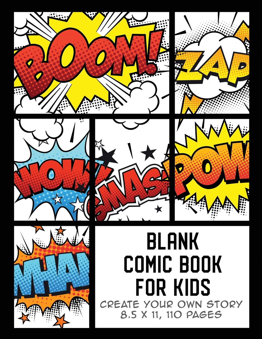 Blank Comic Book For Kids Create Your Own Story Comics Graphic 