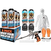Amazon.com: BEEST Closed Cell Spray Foam Insulation Kit for Wall & Attic, 240 Board ft/sq.ft ...